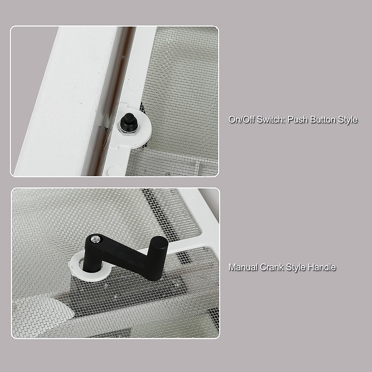 caqeg 14" RV Roof Vent for Camper Trailer Universal White Lid Roof Vent with 12V RV Vent Fan 6" Blades White lid Inner for Garnish Ring