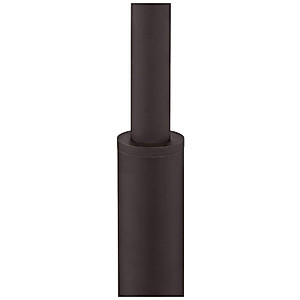 Possini Euro Design Nayla Modern Floor Lamp Standing 62.5" Tall Bronze Steel Slender Column Off White Fabric Tapered Drum Shade Decor for Living Room Reading House Bedroom Home