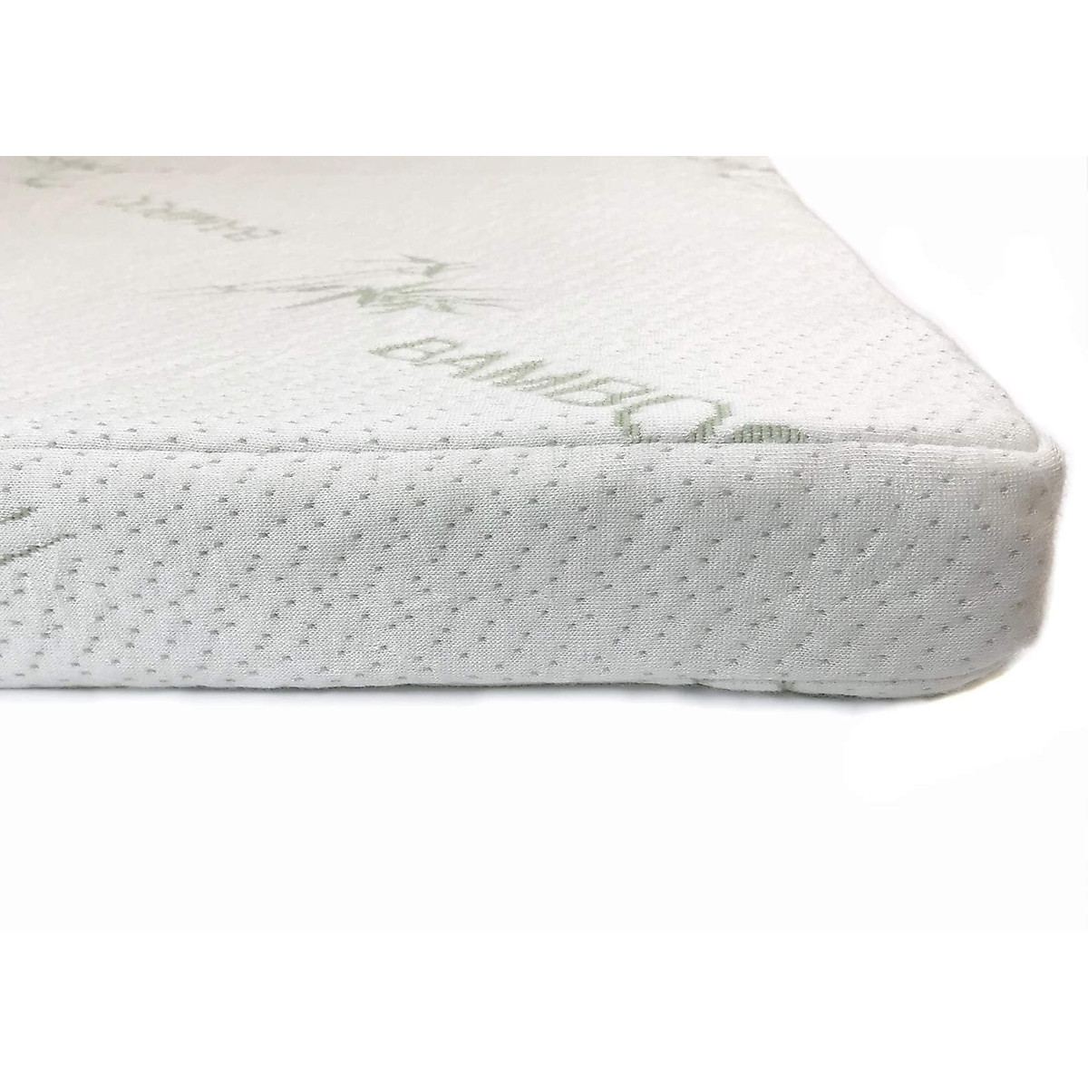 ORGANIC TEXTILES Latex Mattress Topper with Rayon derrived from Bamboo Cover (3 Inches Queen, Firm)