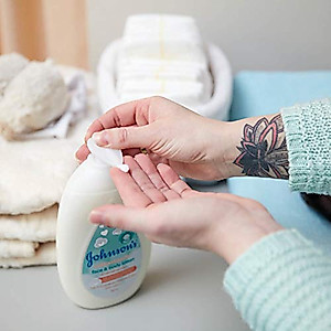 Johnson's Baby CottonTouch Newborn Baby Face and Body Lotion, Hypoallergenic and Paraben-Free Moisturization for Baby's Sensitive Skin, Made with Real Cotton, 27.1 fl. oz