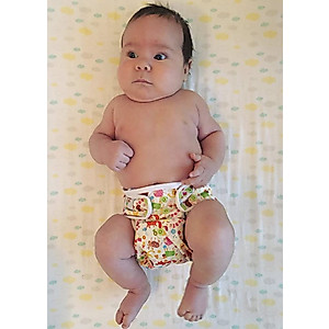 Kawaii Baby 6 Happy Leak-Free Cloth Diaper Covers, Double-Layer adjustable to fit babies 8-36 pounds, Animal Club