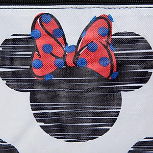 Disney Minnie Mouse Backpack for Kids and Adults, 16 inch, Red and White