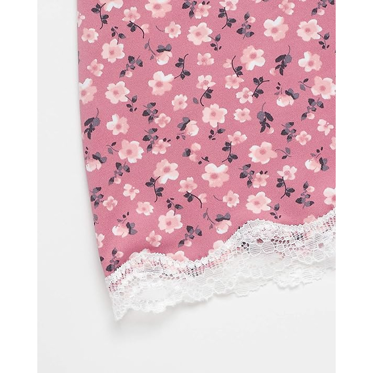 Marilyn Monroe Women's Pajama Sets - 2 Piece Lace Trim Cami Top and Micro Sleep Shorts - Pajama Lounge Sets for Women (M-XL), Size Medium, Rose