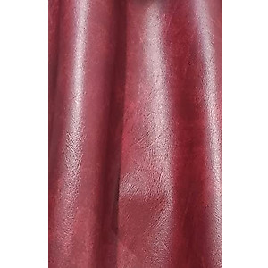 Plastex Faux Leather Caprice, Wine 10 Yards