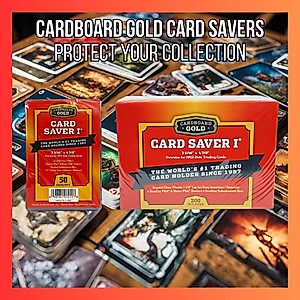 Card Saver 1 by Cardboard Gold - Premium Trading Card Protector for PSA Grading, Semi-Rigid Card Holder for Baseball, Sports Cards - Compatible with Sleeves, Binders & Storage Boxes