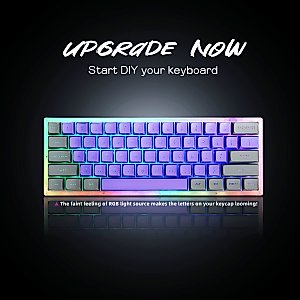 XVX PBT Keycaps, Shine Through Keycaps, XVX Profile 165 Keys Keyboard Keycaps, Double Shot Custom Keycaps for 61/64/68/84/87/100/104/108 for Cherry MX Mechanical Keyboard, Purple