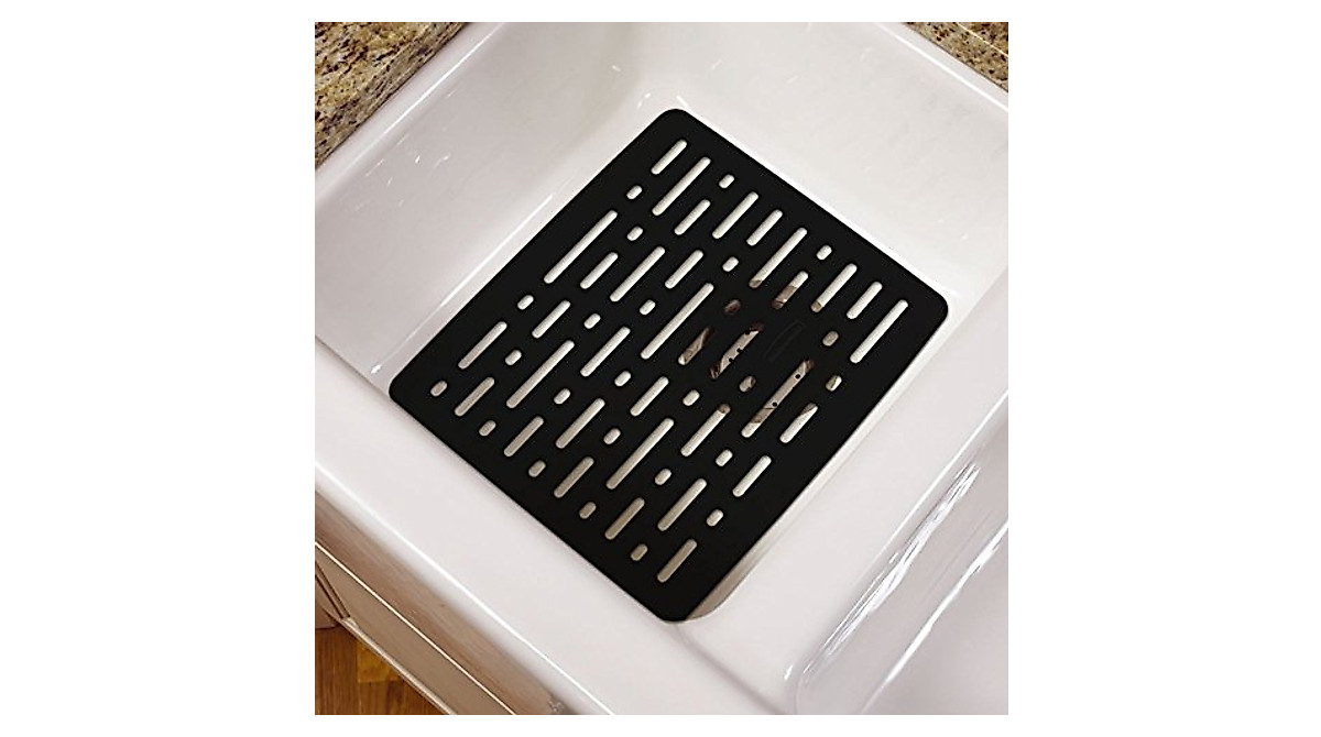 Rubbermaid Sink Mat 1G1706BLA - Protect & Accelerate Drying in Your Kitchen