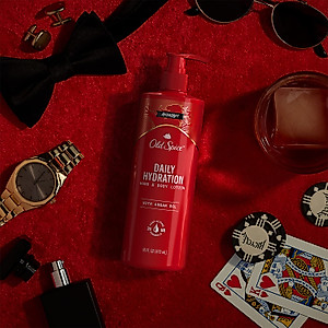 Old Spice Daily Hydration Hand & Body Lotion for Men, Swagger with Argon Oil, 16.0 FL OZ