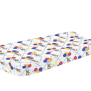 Pam Grace Creations Bears Changing Pad Cover, Blue | Red | Yellow | White