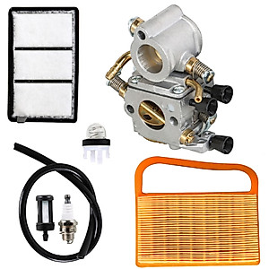 YSMN Carburetor with Air Filter 4238 120 0600 Replacement for Stihl TS410 TS420 Concrete Cut Off Saw