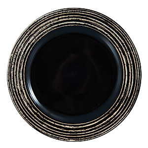 Pfaltzgraff Bryson 16 Piece Dinnerware Set, Service for 4, Black