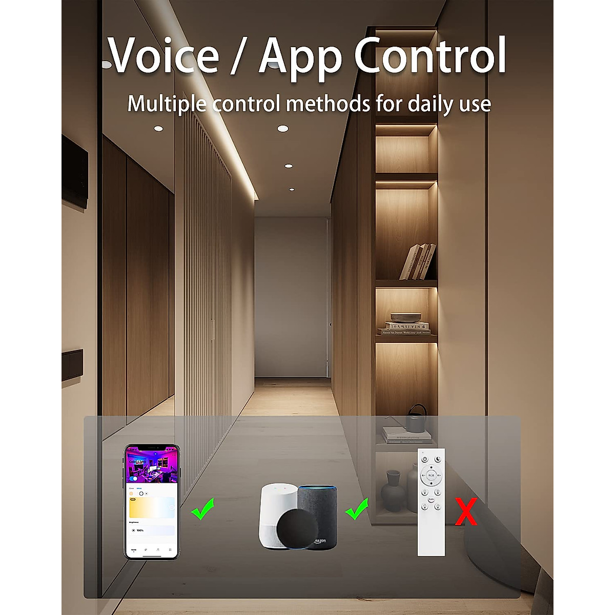 Kaqur Smart Recessed Lighting 4 Inch, 10W 1000lm RGBCW Smart WiFi Recessed Lights with Junction Box, Smart LED Ceiling Light Work with Alexa/Google Assistant, Smart Can Lights APP Control, 8 Pack