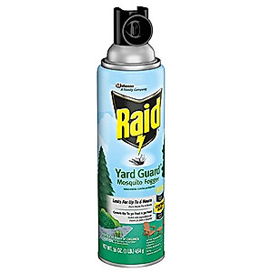 Raid Yard Guard Mosquito Fogger, Kills flies, mosquitoes, non-biting gnats, small flying moths, wasps and hornets 16 oz, Pack of 12