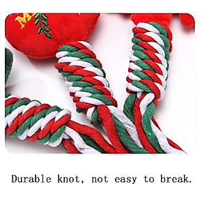 HESUILONG Dog Toys Puppy Teething Chew Toys,Dog Chew Toys Rope Toys,Cat Chew Toys,Safe Braided Rabbit Toys Healthy Gift Christmas Toy