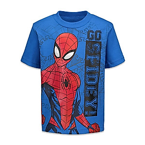 Marvel Spider-Man Big Boys 4 Pack T-Shirts Spiderman 10