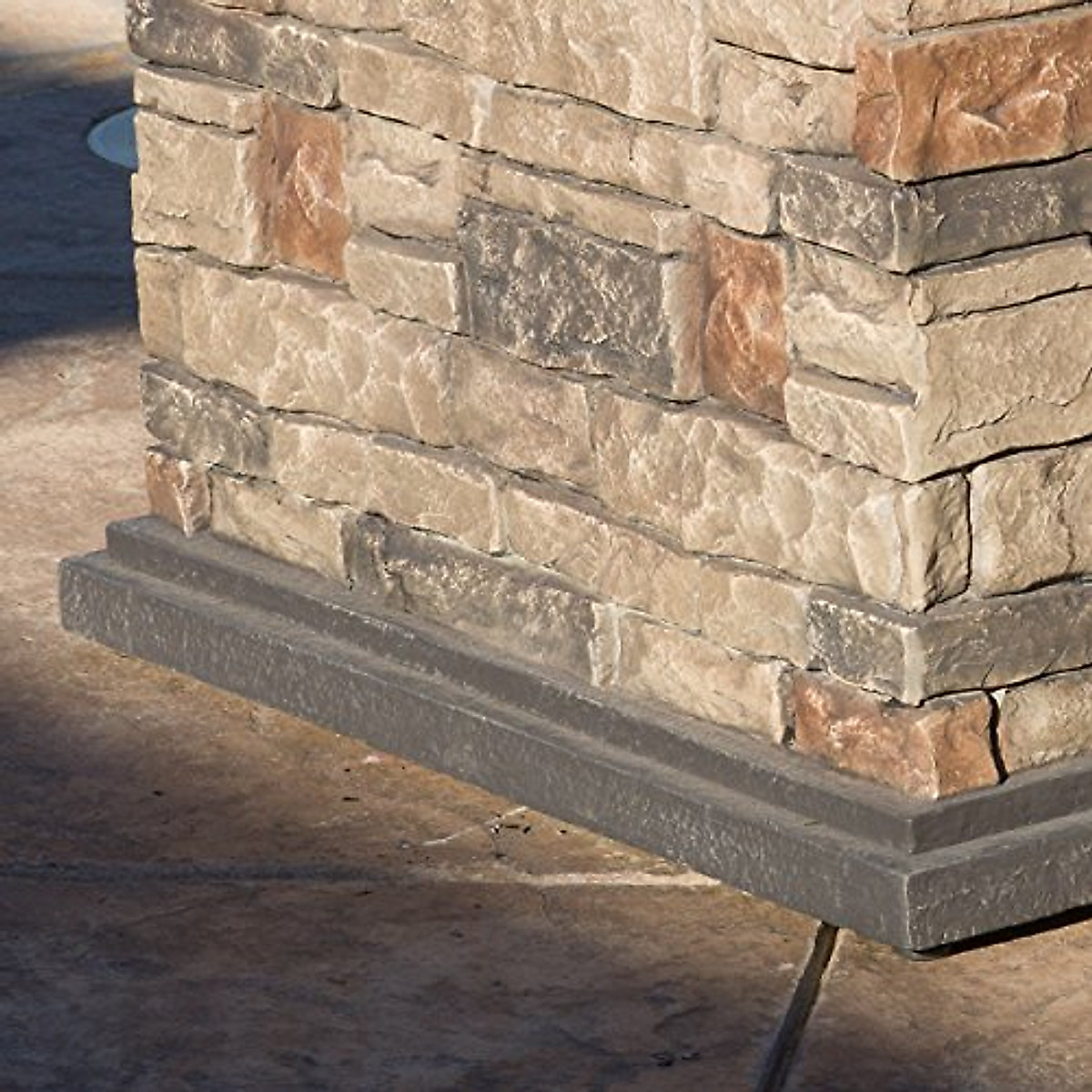 Christopher Knight Home | Crawford | Outdoor Square Propane Fire Pit with Stone