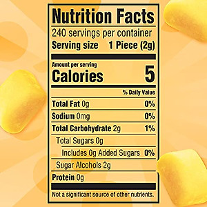 Juicy Fruit Gum Sugar Free Chewing Gum, Fruity Chews Original, 40 Piece Bottle (6 Pack)