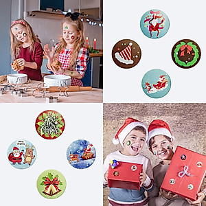 Christmas Stickers,504 PCS Christmas Stickers Labels,Snowman, Elf,Bells,Snow,Reindeer,Xmas Kids Stickers Decals for Crafts Decorations&Christmas Party Supplies