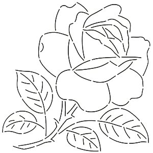 Quilting Creations Rose Quilt Stencil, 11"