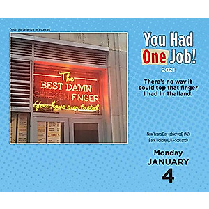 You Had One Job 2021 Day-to-Day Calendar