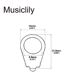 Musiclily Pro Metric 8.5mm Steel Vintage LP Guitar Knob Pointers Indicator Plates 90 Degree Guitar Control Knob Indicator Washers for Epi LP Les Paul Style Electric Guitar, Chrome Nickel (Set of 4)