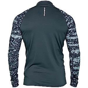 SCUBAPRO UPF 50 Rash Guard Long-Sleeve Men’s Diving Shirt (Large, Graphite)