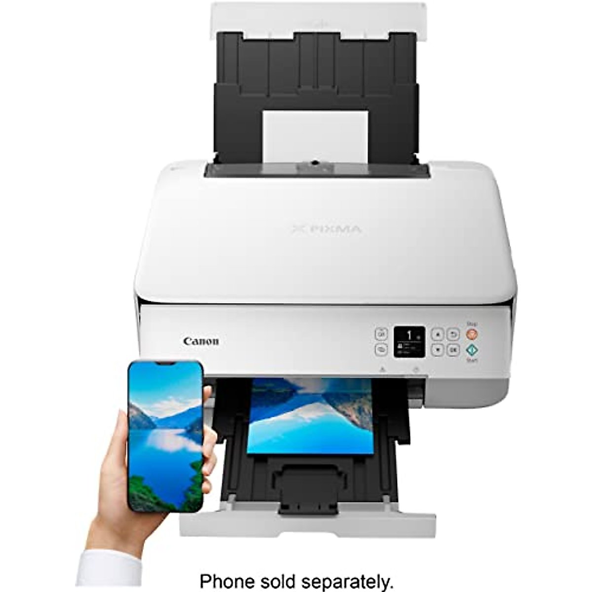 Canon Wireless Pixma Inkjet All in One Printer with Scanner - High Resolution Fast Speed Printing Compact Size Up to 4800x1200 DPI Color Resolution, Bonus Set of NeeGo Ink and 6 Ft Printer Cable