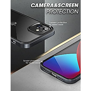 SUPCASE Unicorn Beetle Edge Series Case Designed for iPhone 11 (2019 Release) 6.1 Inch, Slim Frame Case with TPU Inner Bumper & Transparent Back (Black)