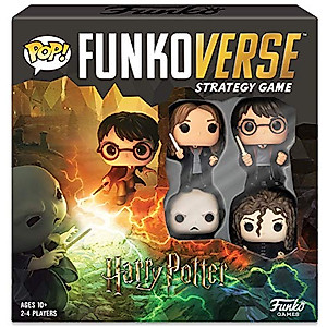 Funko Games Funko Harry Potter 100 Funkoverse - (4 Character Pack) ENGLISH Board Game, Multi Colour - Light Strategy Board Game for Children & Adults (Ages 10+) - 2-4 Players - Gift Idea