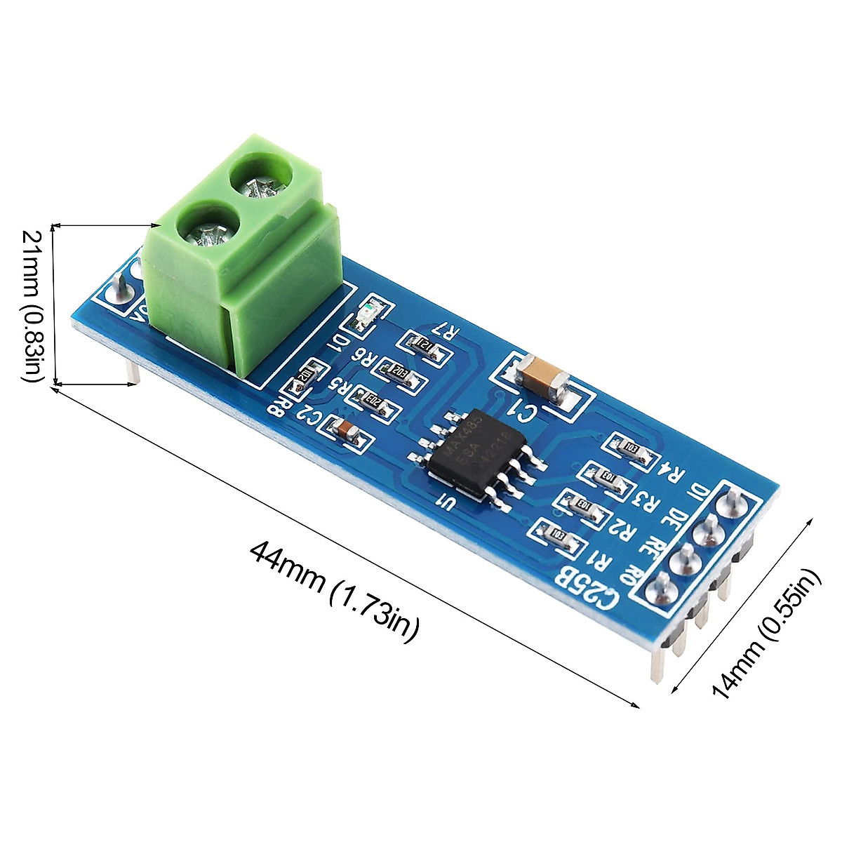 DiGiYes 10PCS MAX485 RS485 Transceiver Module TTL UART Serial to RS485 Instrument Interface Module 5V Development Accessories Board