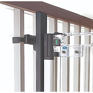 Qdos Safety Universal Stair Mounting Adapter for All Baby Gates | Slate | Universal Solution for Gate Installation on Banisters and Spindles - No Screws in Banister - Easy Installation