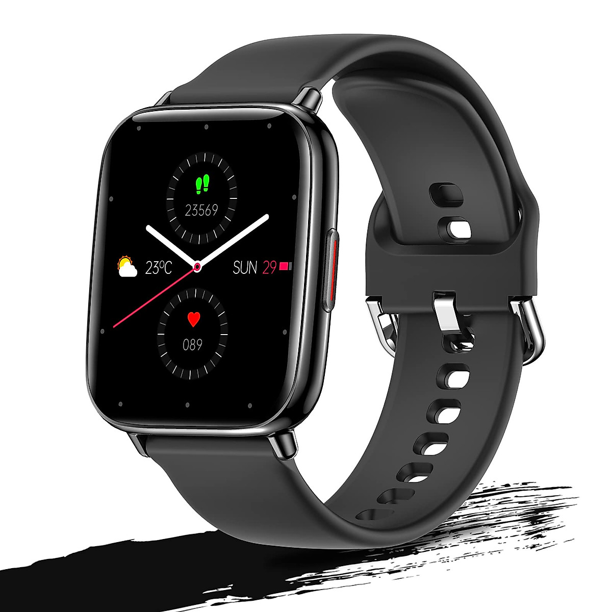 Doflamingshiny Smart Watch, 1.69'' HD Full Touch Screen Smartwatch for Android and iOS Phones, IP68 Waterproof Fitness Tracker with Heart Rate, Sleep Smart Watches for Men Women 24 Sports Modes