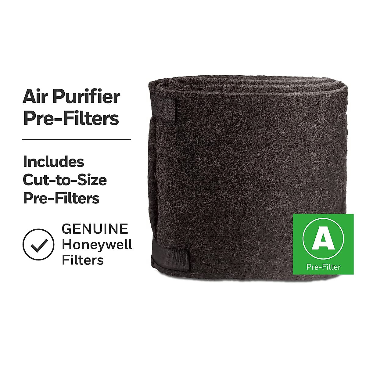 Honeywell HRF-AP1 Universal Carbon Air Purifier Replacement Pre-Filter A, 1-Pack - Allergen Air Filter Targets Dust, VOC, Pet, Kitchen, and Wildfire/Smoke Odors