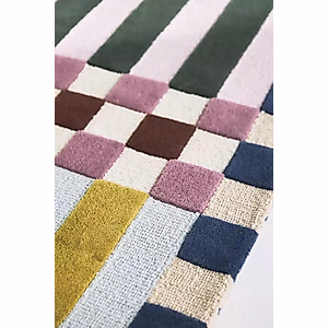 Hand-Tufted Hoxton Rug Handmade Carpets for Bedroom Livingroom Hand Tufted Moder (2x6 Runner)