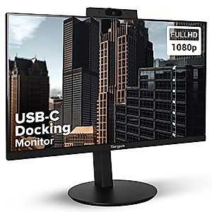 Targus 24-inch USB-C Docking Computer Monitor w/ 100W PD, Adjustable Height Mac PC Monitor 360 Degree Rotating 24 inch Monitor Gaming Monitor w/Dock, Dual Monitor Compatible w/DM4240SUSZ (DM4240PUSZ)