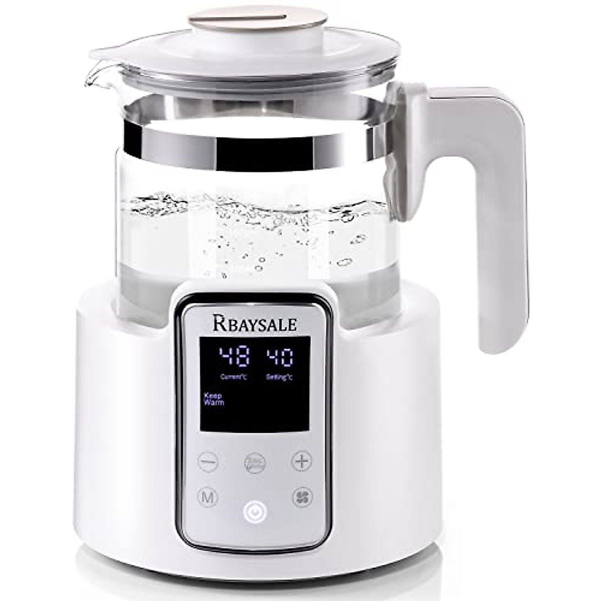 Electric Kettle Temperature Control with 6 Presets, 12h Keep Warm Baby Formula Kettle Hot Tea Maker Thermostatic Kettle Instant Water Warmer