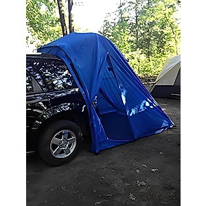 aomxay SUV Tent for Camping and Hiking, Lightweight with Rainfly and Tent Stakes, 6' x 6.5' Universal Tailgate Tent for Cars, SUVs, Trucks, Hatchbacks