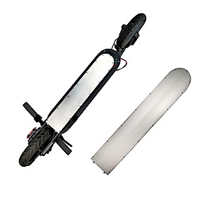 FOLOU Electric Scooter Bottom Battery Cover Anti-Collision Plate Guard Plate Stainless Steel Chassis for Xiaomi Mijia M365 Scooter Accessories (White)