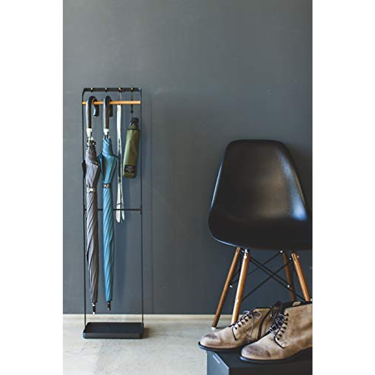 YAMAZAKI home Tower Hanging Umbrella Stand Black