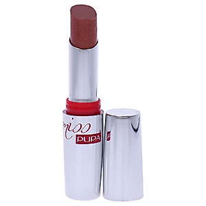 Pupa Milano Miss Milano Lipstick - Creamy, Ultra Pigmented Color For Lips - Nourishing Formula - Crystal-Effect Lipstick - Ultimate Boost Of Volume And Hydration - 600 Champagne - 0.071 OZ