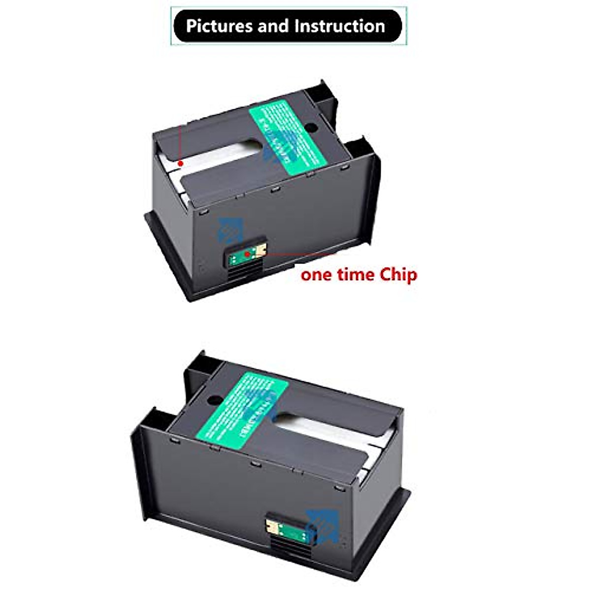UniPrint T6711 Maintenance Box with chip Compatible for WF-3640 WF-3540 WF3620 WF3520 WF-7611 7621 WF-7210 WF-7710 WF-7720 PX-M5040F ET-16500 Printer