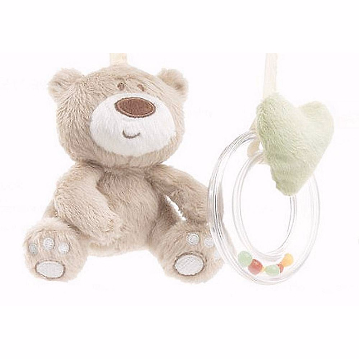 Musical Activity Spiral Car Seat Toys – Elegant Plush Toy for Cot Pram Crib Stroller with Hanging Rattles Soft Interactive Toy for Infants for Boys and Girls 1 Month +