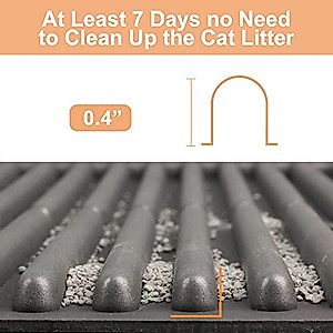 Cat Litter Mat for Kitty Litter Box: Kitty Litter Mats - Litter Pad - Pet Mats for Floor - Kitty Litter Rug - Washable Litter Mat -Cat Supplies for Indoor Cats (XL Large 31X24 ", Grey)