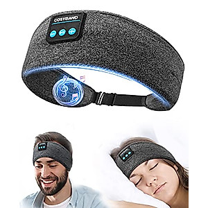 Perytong Sleep Headphones Adjustable, Wireless Sleep Earbuds, Ear Muffs for Sleeping Bluetooth Headband Headphones with Thin Speakers, Sleeping Headphones for Workout,Yoga,Travel,Gift for Women Men