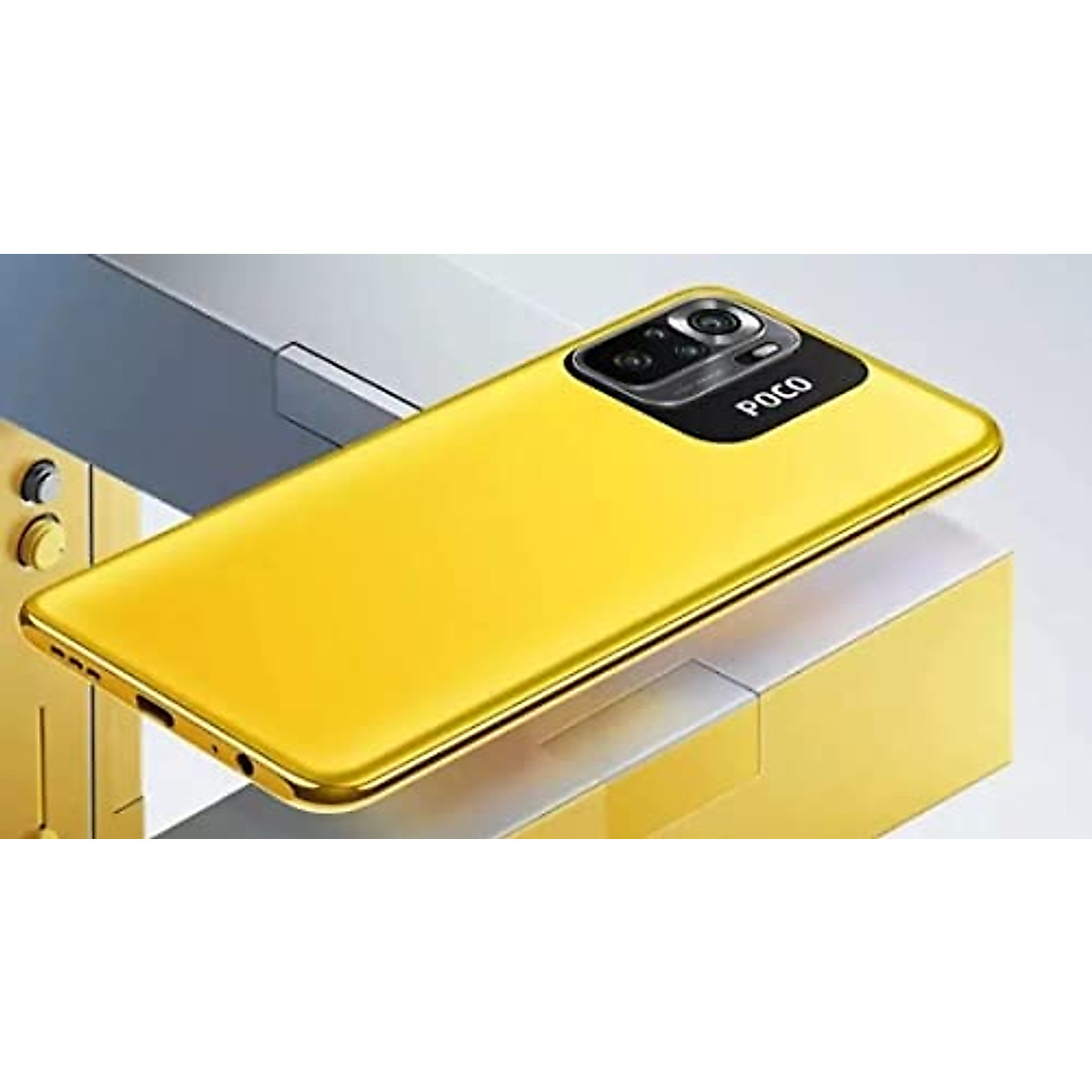 Xiaomi Poco M5s 4G LTE GSM (128GB + 6GB) 64MP Quad Camera 6.43" Octa Core (Tmobile Mint Tello USA Market) Global Unlocked + (w/Fast 51w Car Charger) (Yellow (Global Version))