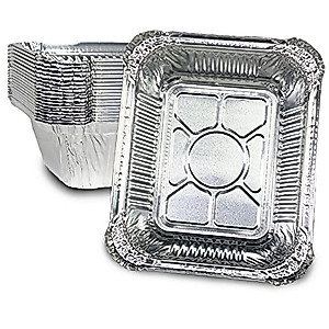 ZEDVY (20 Pack) Drip Pans Compatible with Napoleon BBQ Grills 62007 Grease Tray Prestige I, Prestige II, Prestige V, Prestige PRO, Rogue, Mirage, and Ultra Chef l Disposable Aluminum Foil Replacement