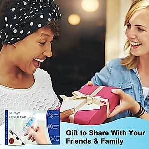 6Pcs Straw Covers Cap Fitting for Stanley Cup,10mm Silicone Straw Topper Compatible for Stanley 30&40 Oz Tumbler with Handle, Straw Caps Reusable Straw Tip Cover Suited for Stanley Cup Accessories