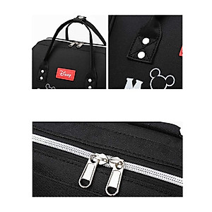 OMGA Mummy Mickey Mouse Diaper Bag Oxford Stylish Nappy Bags With Multi-Function for Baby (pink)
