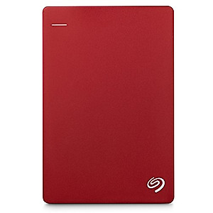 Seagate Backup Plus Slim Portable (1TB) USB 3.0 2.5" External Hard Drive - Red