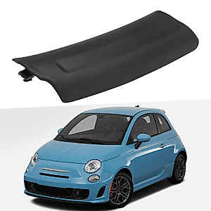 Fydun Wiper Scuttle Panel Cover ABS Wiper Panel Cover Decor Driver Left Hand 735452712 Black Replacement for 500 2009‑2021